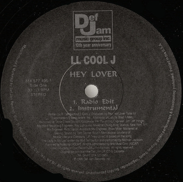 LL Cool J - Hey Lover (12"", Single) – mion.records